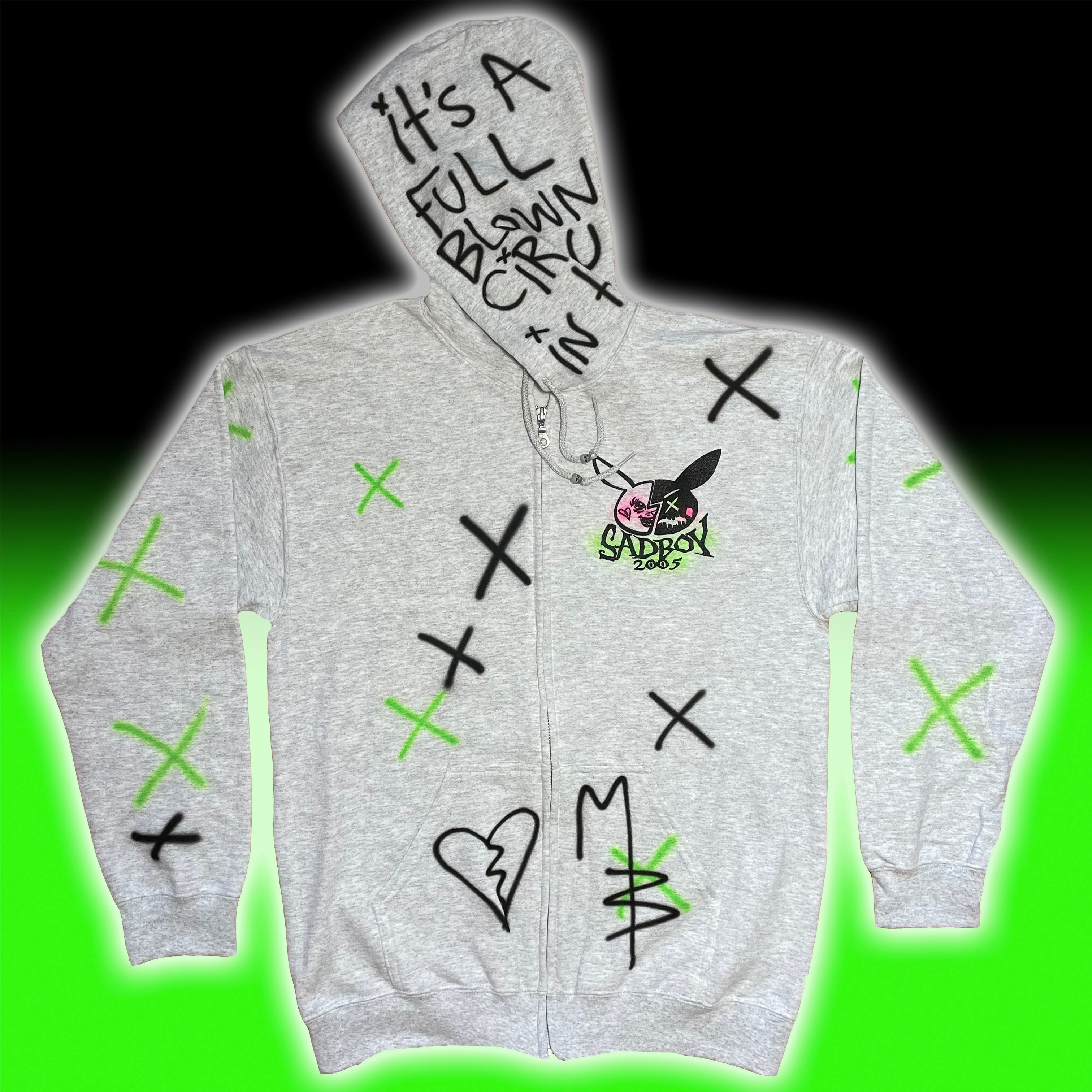 TRISHA PAYTAS SADBOY2005 PRONOUNS ZIP UP – Marsanne Brands